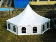 Hexagonal Aluminum Pagoda Tent Double Pvc Coated Polyester Apply To Exhibition