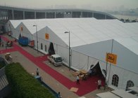 Waterproof Big Canvas Wall Tent 100 Km / H Wind Resisting Apply To Trade Show