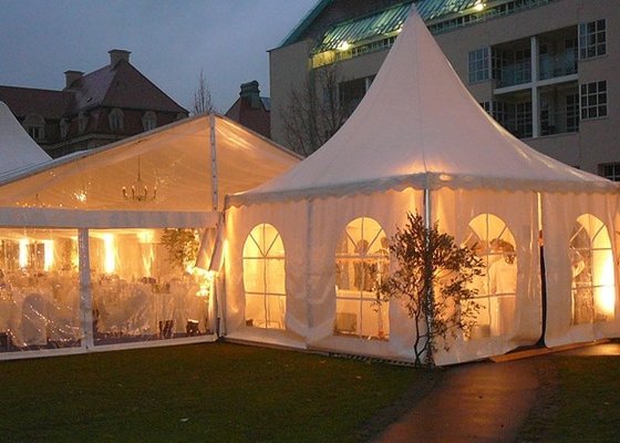 Permanent Outdoor Event Tent Flame Retardant 165*88*3.5 Millimeter CE Standard