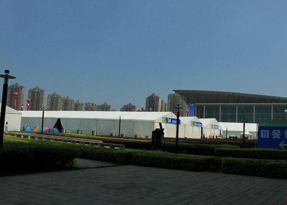 Spacious Trade Fair Tents 1500 Person Capacity Unit Combined Structure