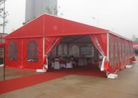 Red / White Outdoor Event Tent Aluminum Frame 10 X 12 Meter With Pvc Cover
