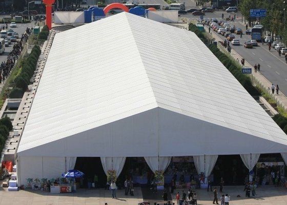 Recyclable White Aluminum Frame Tent 300 * 120 * 5 Mm Easy Installation