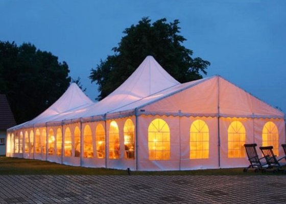 Luxury High Peak Frame Tent 200 Seat , 10 X 24 M Aluminium Marquee Frame