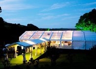 Portable Wedding Canopy Tent 3-50 M Width Polyester Textile With Plywood Floor