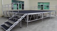 Safety Aluminum Stage Platform / Stable Aluminum Stage Deck With Guardrail