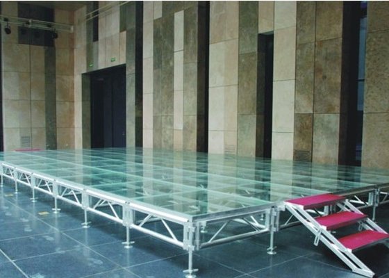 TV Show Aluminum Stage Platform , Dj Platform Stage 500 Kg / Sqm Capacity