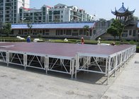 Deep Red Aluminum Stage Platform 1.22 x 2.44 Meter Easy Installation