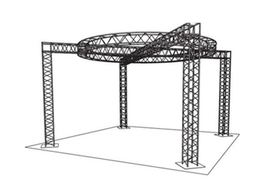 Outdoor Event Square Aluminum Truss , Stage Lighting Truss Easy Installation