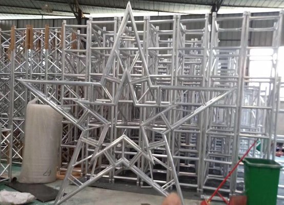 Five Pointed Aluminium Lighting Truss Strong Loading Capability OEM Service